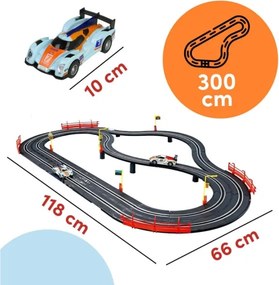 Závodní autodráha se dvěmi auty - 300 cm