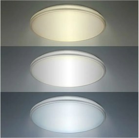 LED stropní světlo odolné vůči vlhkosti WO797 - průměr 38 cm, bílá