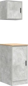 Garážové skříně 2 ks Beton Grey kompozitní dřevo 3328299