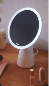 Philips Mirror 4,5W bílá / Stolní LED svítidlo se zrcadlem / 80lm / 30