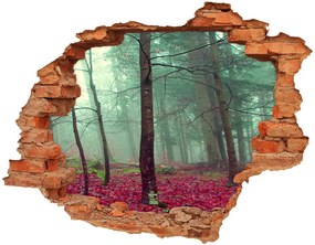Wallmuralia Samolepící díra nálepka Podzimní listí 90x70 cm