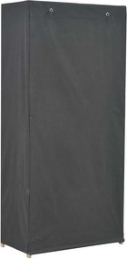 Šatní skříň šedá 79 x 40 x 170 cm textil 248191