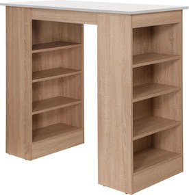 XXXLutz BAROVÝ STŮL, bílá, barvy dubu, 103/50/115 cm Respekta - Online Only kuchyňské skříňky - 001899043303