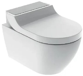 Geberit AquaClean - Elektronický bidet Tuma Comfort s keramikou, Rimfree, SoftClosing, kartáčovaná nerez 146.292.FW.1