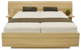 Ahorn Salina postel s úložným prostorem Dekor: Akát, Rozměr: 160 x 200 cm, Noční stolek: Jednozásuvka oboustranná