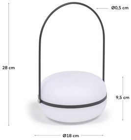 Venkovní lampa s černým držákem Kave Home Tea