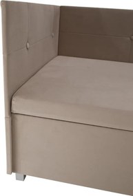 Válenda AURIA UNI béžovošedá 90x200 s úložným prostorem, Trinity 03 Kondela 0000395670
