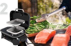 Elektrický gril se stojanem Weber Lumin Compact, Black