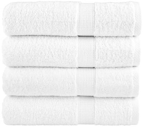 Prémiové osušky SOLUND 4 ks bílé 100x150 cm 600 g/m² 137133