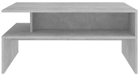 Konferenční stolek betonově šedý 90 x 60 x 42,5 cm dřevotříska - Default Title