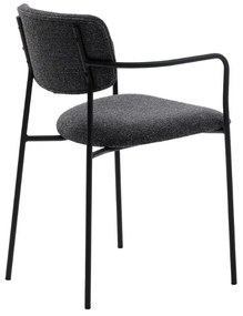 Designová jídelní židle Quirinus tmavě šedá