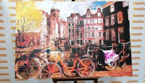 Obraz kreslený Amsterdam - 90x60 cm