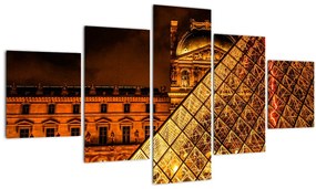 Obraz Louvre v Paříži (125x70 cm)