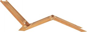 Zahradní lehátko masivní teak 316152