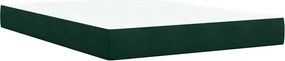 Box spring postel s matrací tmavě zelená 160x200 cm samet 3290951