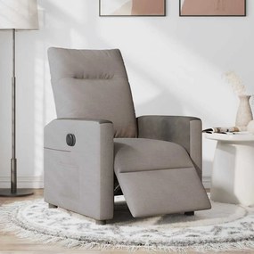 Elektrické polohovací křeslo taupe textil 3324043
