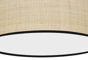 Stropní svítidlo Marshall, 1x ratanové stínítko, (bílé plexisklo), (fi 40cm), b