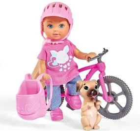 Simba Evička s bicyklem Panenka 12 cm / od 3 let