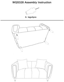 Designové křeslo Baudouin šedé