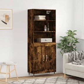 Skříň highboard kouřový dub 69,5 x 34 x 180 cm kompozitní dřevo,  3189938