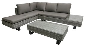 Šedý zahradní lounge set Cadiz – Garden Pleasure