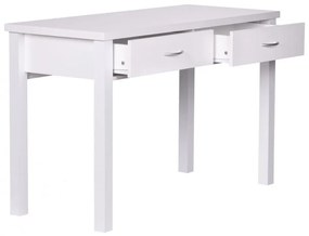 Bruxxi Psací stůl se zásuvkami Sam, 120 cm, bílá