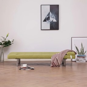 vidaXL 282188 Marketos Sofa Bed with Two Pillows Green Polyester