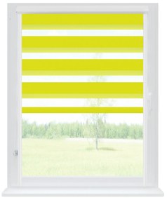 Dekodum Roleta den a noc v bílé kazetě soft, barva látky Limetka Šířka (cm): 91, Výška (cm): Standardní (do 150 cm), Strana mechanismu: Levá