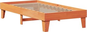 Postel bez matrace voskově hnědá 75 x 190 cm masivní borovice 3308869