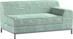 Potah na pohovku IKEA, pravé provevedení Kramfors 2-místná barva zelená látka pletený vzor, vzorované