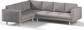 Potah na pohovku IKEA Norsborg rohová 5-místná barva šedá látka pletený vzor