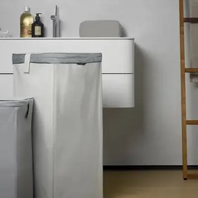 Spirella CLASSIC L koš na prádlo 50 L šedá / polyester / uzavíratelný
