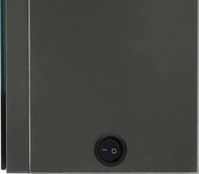 LED koupelnová skříňka se zrcadlem antracitová 50 x 14 x 60 cm 326487
