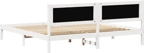 Rám postele Světle šedá 200 x 200 cm Masivní borové dřevo 3394237