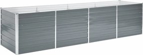 vidaXL Vyvýšený záhon pozinkovaná ocel 320 x 80 x 77 cm [44844] Barva: Šedá
