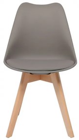 Sada dvou moderních židlí Jazz, Barva: přírodní / šedá