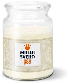 Sablio Svíčka Miluji svého psa - 500 g