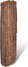 Zahradní plot z kůry 400 x 100 cm 141604