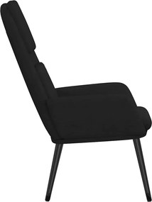 Relaxační židle černá textil 341318