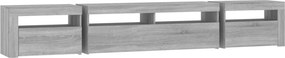 TV skříňka s LED osvětlením šedá sonoma 240x35x40 cm 3152728