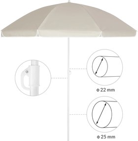 Plážový slunečník Williams 200 cm béžový