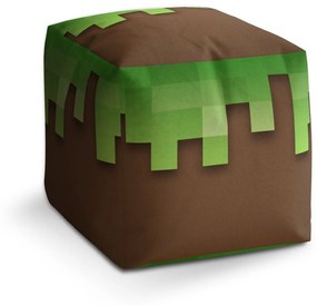 Sablio Taburet Cube Green Blocks 2: 40x40x40 cm