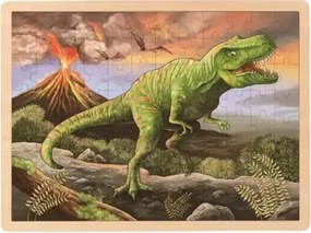 GOKI Dřevěné puzzle T-Rex / 96 dílků / od 3 let