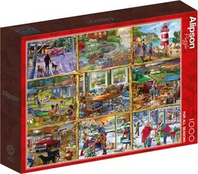 ALIPSON Puzzle Všechna roční období / 1000 dílků / 69 x 47,8 cm