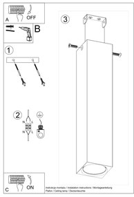 Stropní svítidlo Keke, 1x dřevěné stínítko