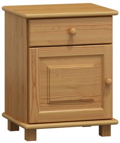 Vomaks unit, s.r.o. Noční stolek masiv borovice se skříňkou a zásuvkou LILY Barva: surové dřevo
