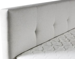 Kontinentální boxspring postel AMBER, 200x180, krémová (barell 03)