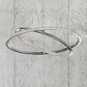 LED lustr Livorno 45 Chrome