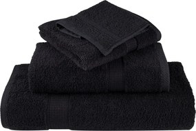 Premium ručníky SOLUND 10 ks černé 50 x 100 cm 600 g/m² 137427