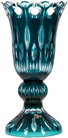 Váza Flamenco, barva azurová, výška 430 mm